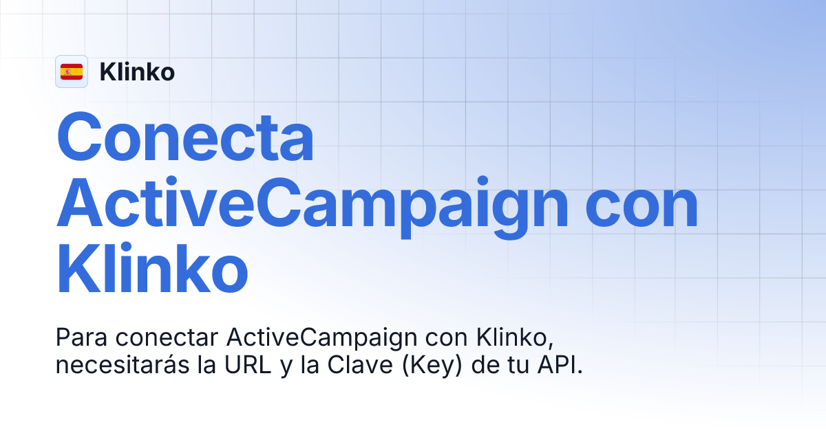 Conecta ActiveCampaign con Klinko | Klinko